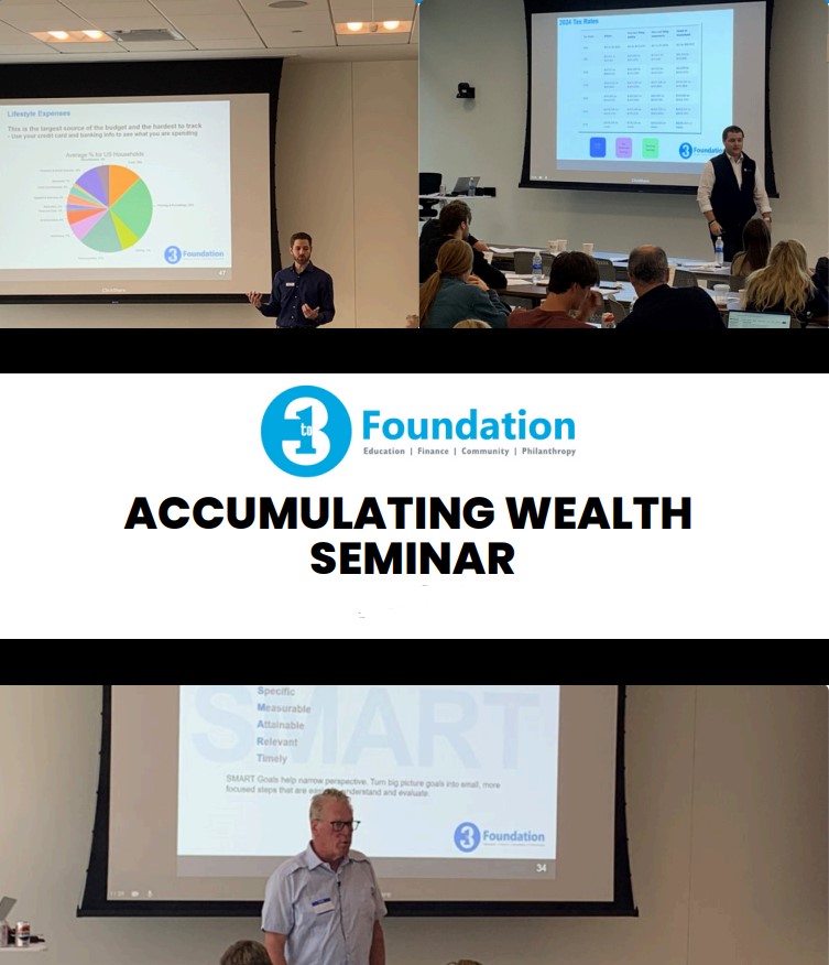 Personal Financial Planning In-Person Seminar May 2025 – 3to1 Foundation